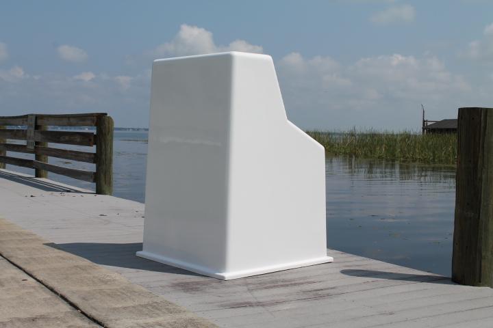 Fiberglass Boat Console - 53" H x 38" W x 38" D – C&M Marine Products