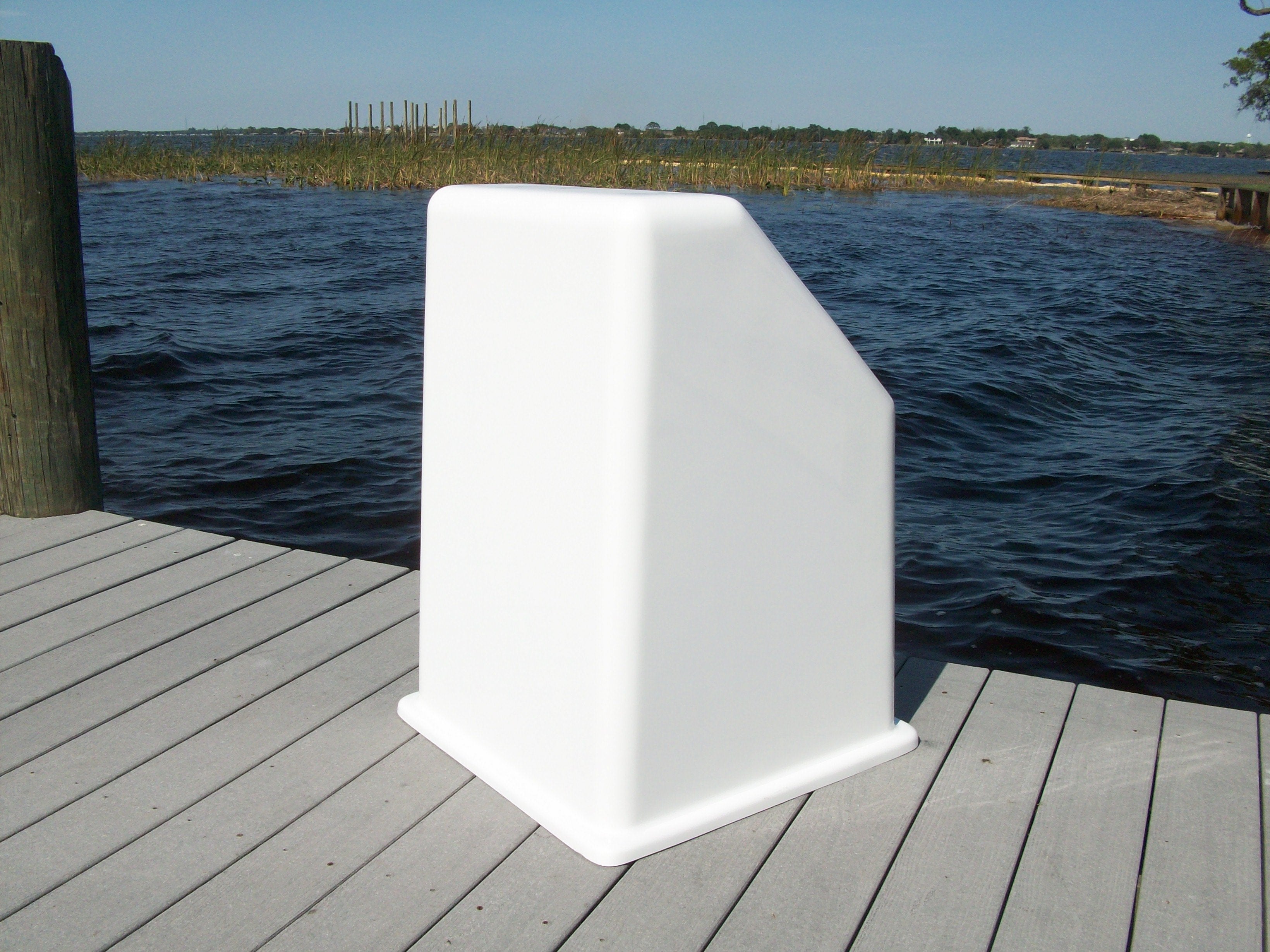Fiberglass Boat Console - 30" H x 23" W x 22" D